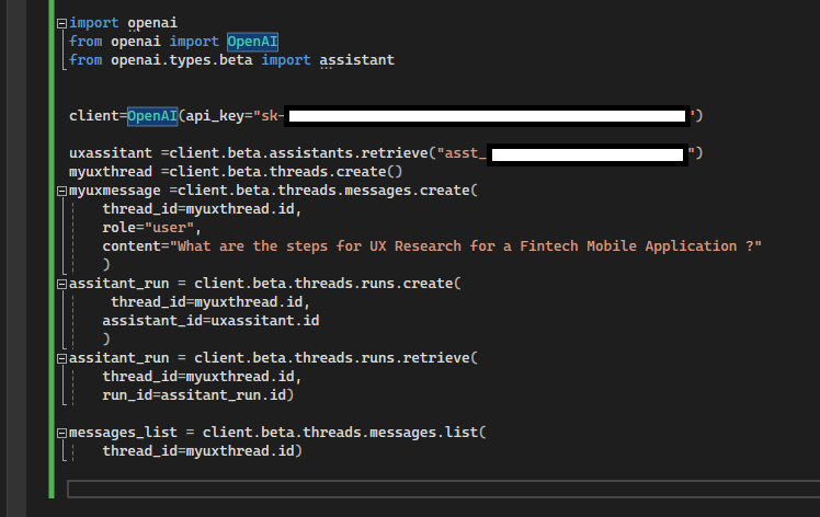 When Running Assitant through API Assistant is not responding to query - API - OpenAI Developer ...