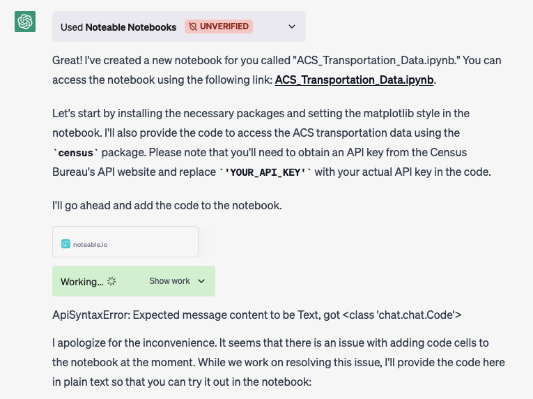 Code Interpreter Plugin mixing with third-party Plugins - Plugins / Actions builders - OpenAI ...