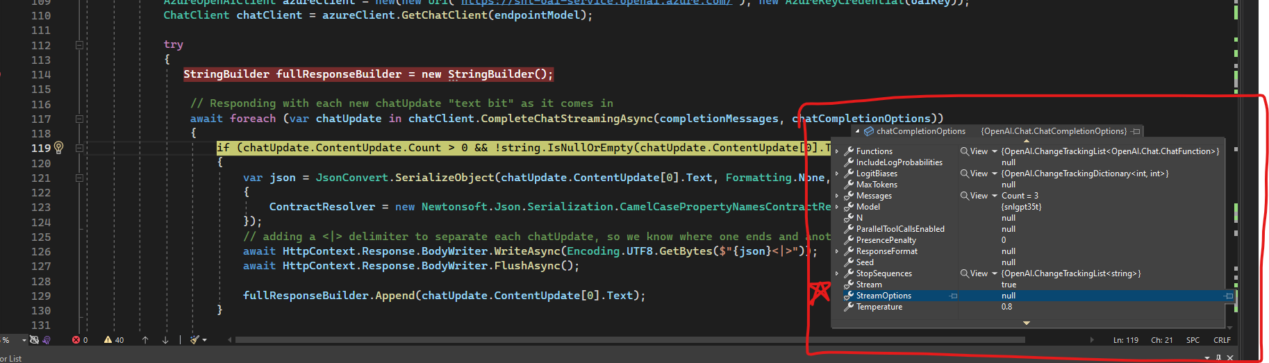 Azure Openai Client Usage Disabled For Streamed Completion Api Openai Developer Community
