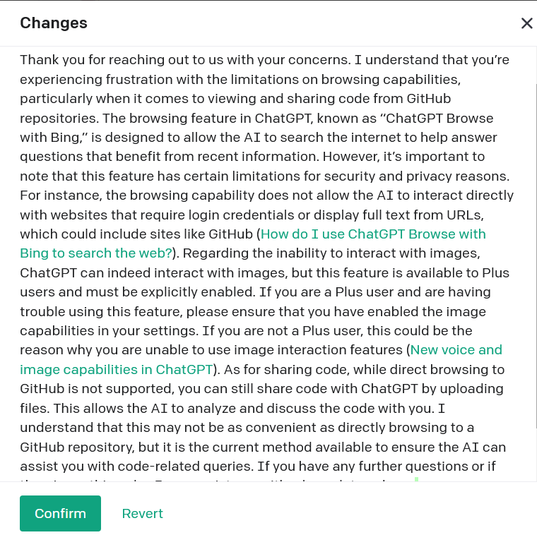 ChatGPT refuses to access GitHub or to list the files in a folder - ChatGPT - OpenAI Developer ...