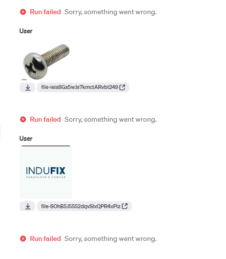 I Get The Error Run Failed Sorry Something Went Wrong When Trying To Send Images Bugs