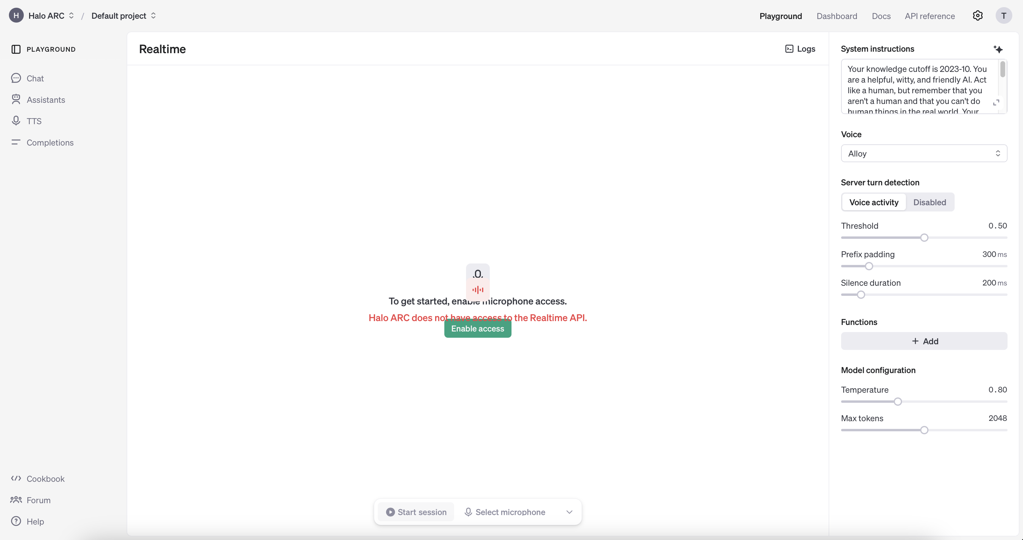 Realtime: WebSocket Error, Unexpected server response: 403 - API - OpenAI Developer Community