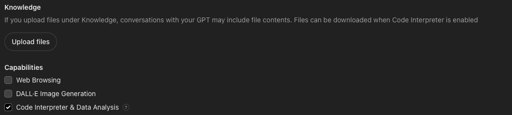 How to enable code interpreter on own personalized GPTs - GPT builders - OpenAI Developer Community