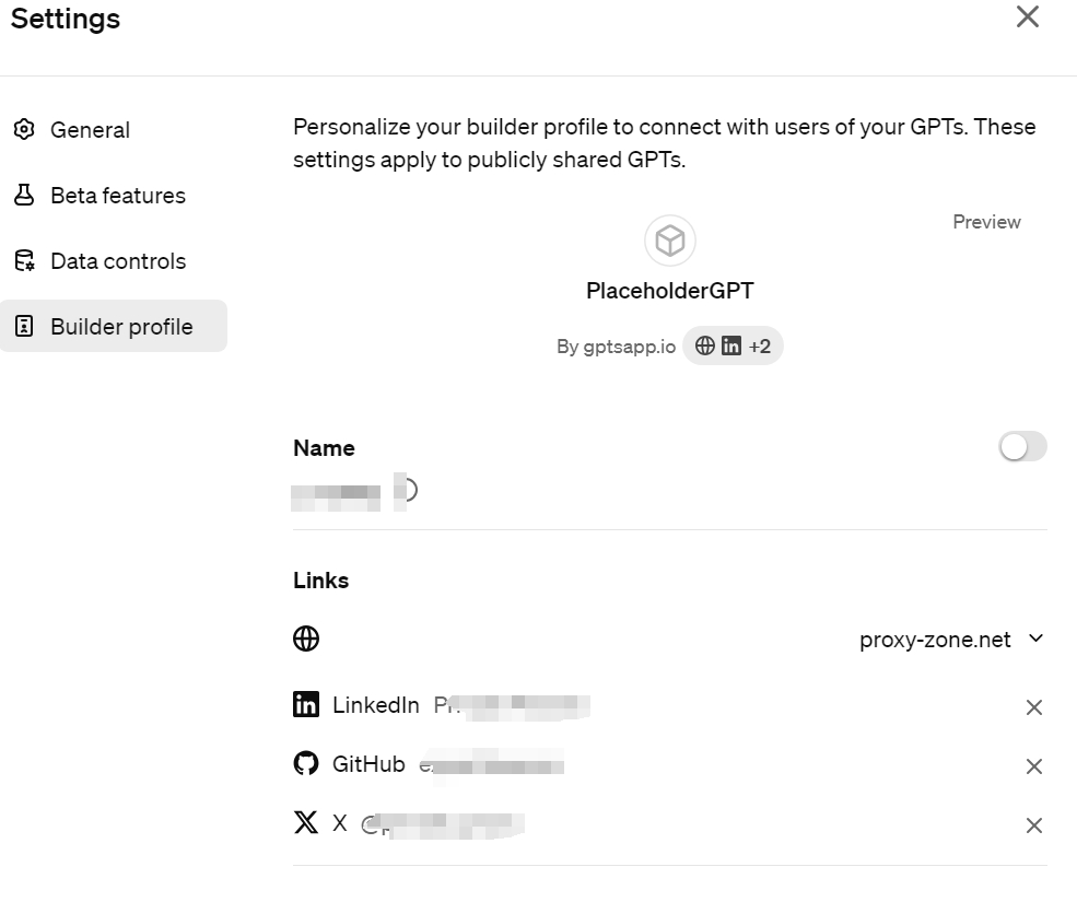 GPT Store's New Feature: Link Your Social Media - GPT builders - OpenAI Developer Community