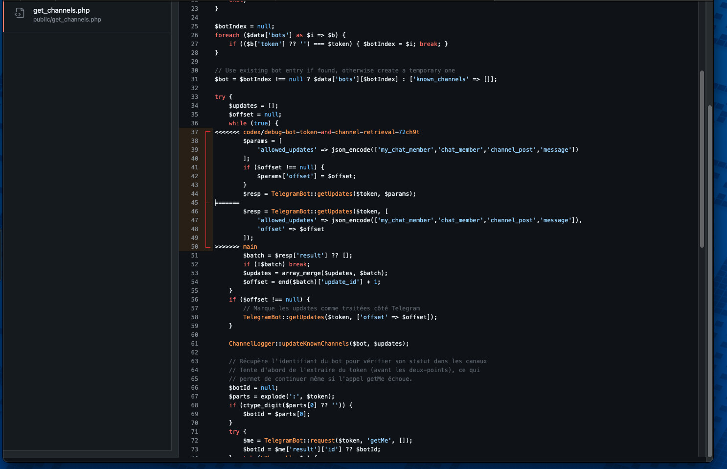 OpenAi CODEX (Online) Merge Pull request - This branch has conflicts that must be resolved ...