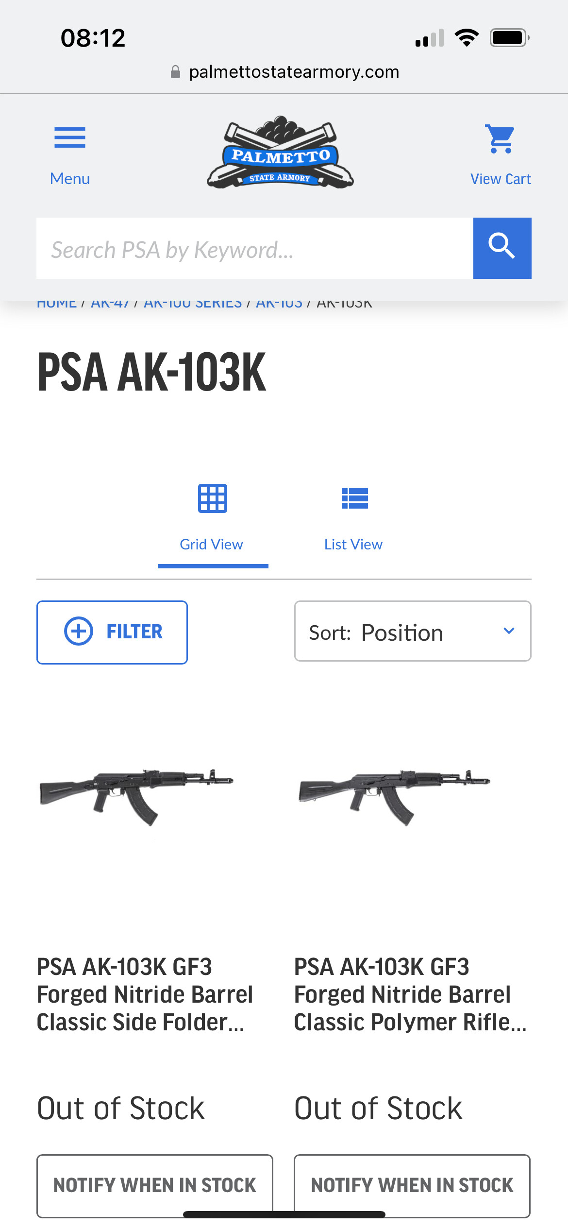 AK-103K Discontinued? - AK-47 / AK-74 - Palmetto State Armory | Forum