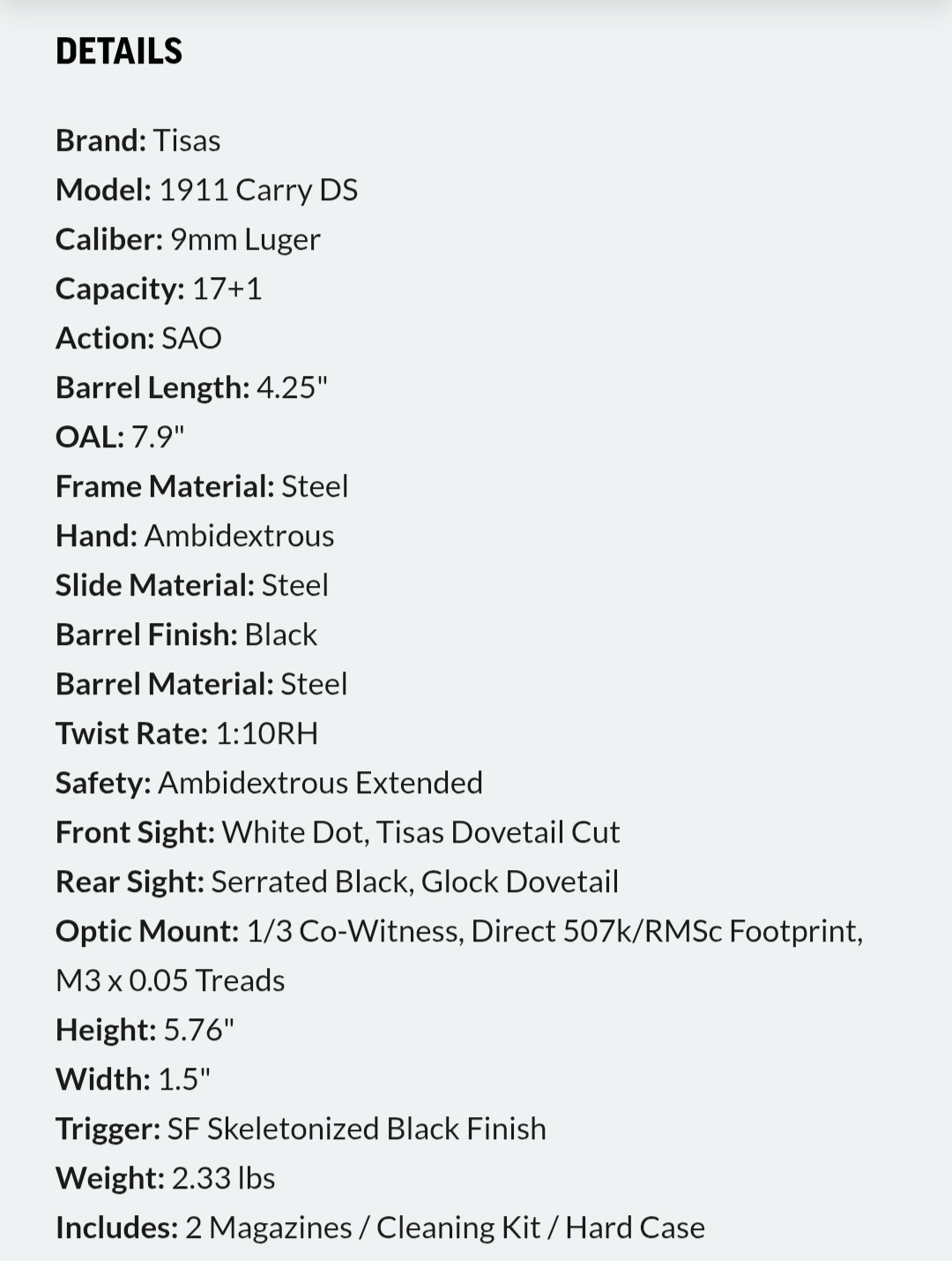 Tisas 1911 DS 2024 vs 2025 models - Pistols (Non-AR) - Palmetto State Armory | Forum