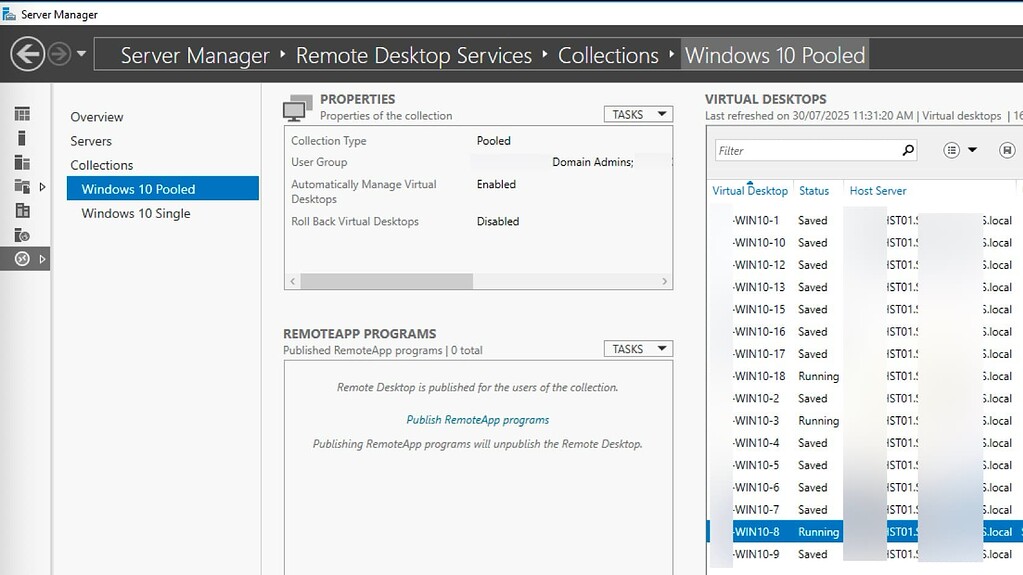 Hyper-V VDI error 'failed to add device 'Synthetic Disk Drive ...