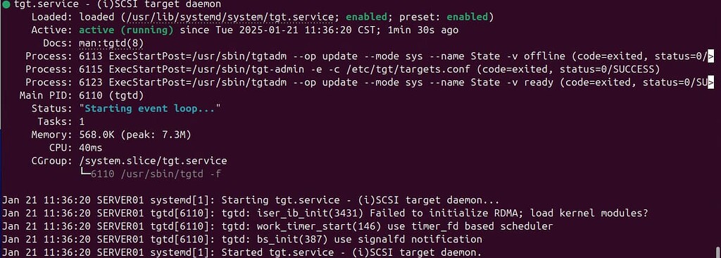 iSCSI Target On Ubuntu 24.04LTS | Initiator Connects But No Drives ...