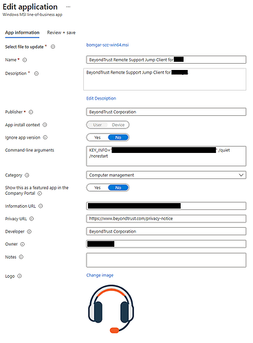 Issues Deploying BeyondTrust Remote Support Jump Client via Intune ...