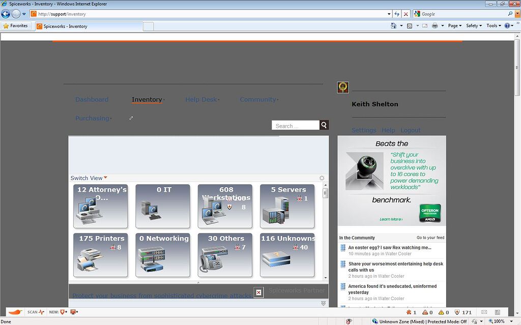 Why are a couple Spiceworks inventory pages not loading correctly? - Spiceworks Support ...