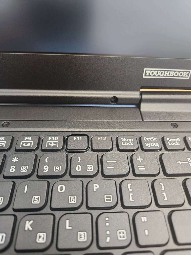 New Panasonic Toughbook - Bump around F11 key - Hardware - Spiceworks ...