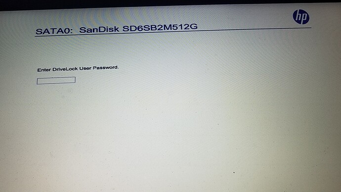 How to unlock disk from automatic drivelock? Bug!Pay attention ...