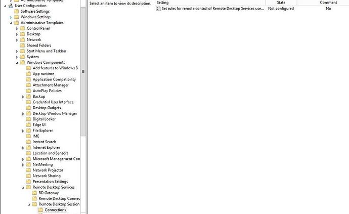Policy to allow shadowing of RDS users - Software & Applications - Spiceworks Community