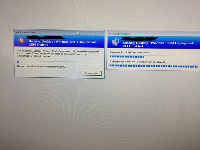 How to configure SCCM Task Sequence with UEIF Partition Disk - Software ...