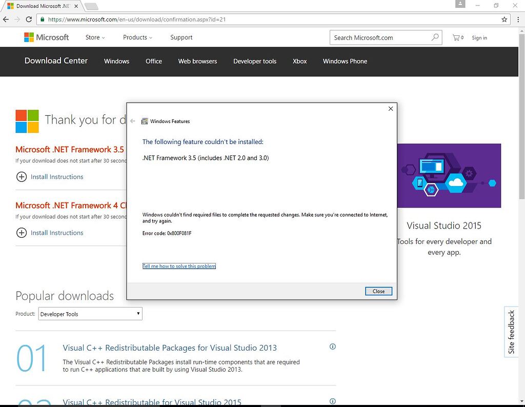 .NET Framework install error on Windows 10 - Software - Spiceworks ...