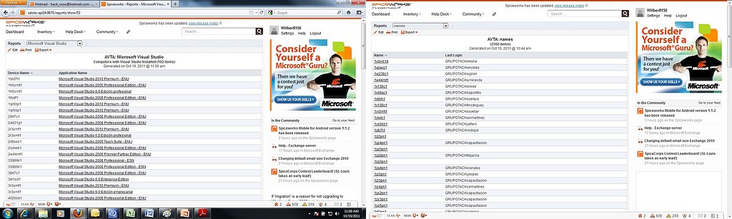 how to combine 2 reports - Spiceworks Support - Spiceworks Community