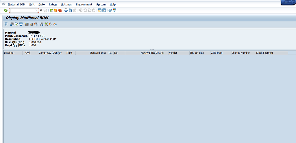 The BOM in sap can display in cs03 but in cs12 we can't display ...