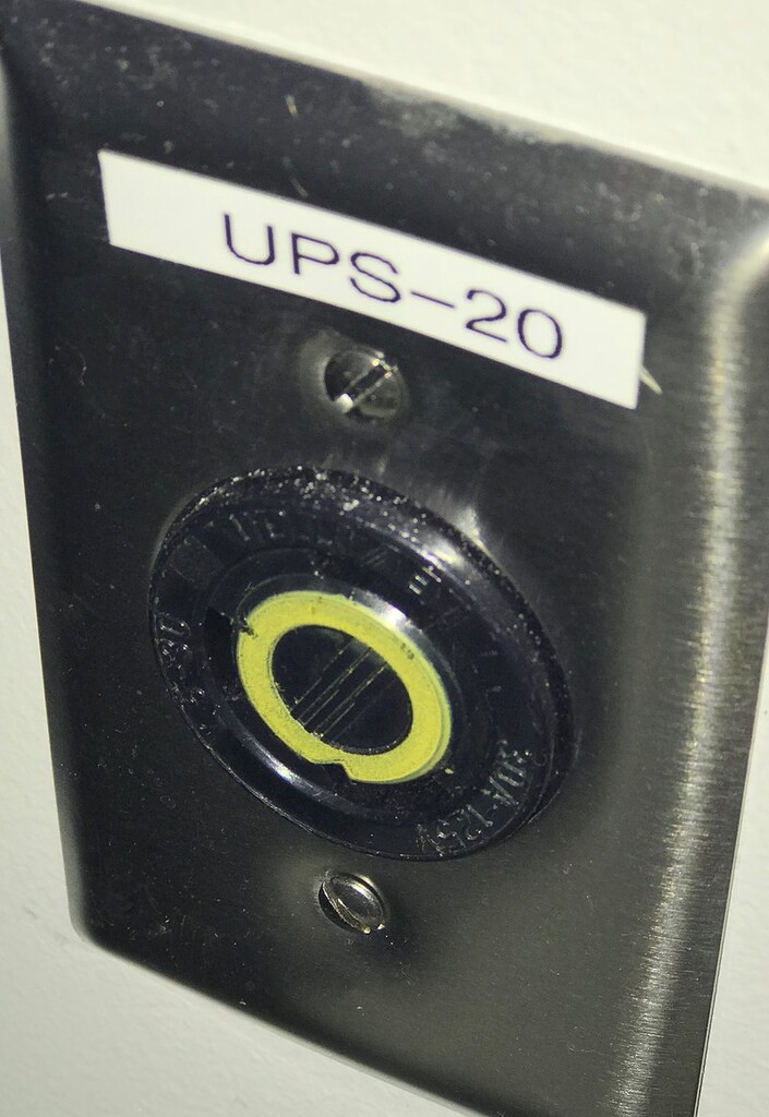 What is the Large Round High Power Port on UPS Battery Backup Called ...