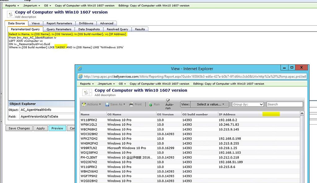 Altiris customized reporting - Software - Spiceworks Community