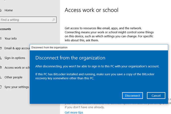 Disconnect from Organization Vs Unjoin Domain? - Software ...