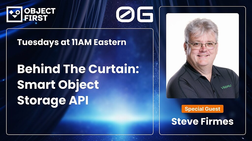 Veeam Smart Object Storage API - What's behind the curtain? - Object First - Spiceworks Community