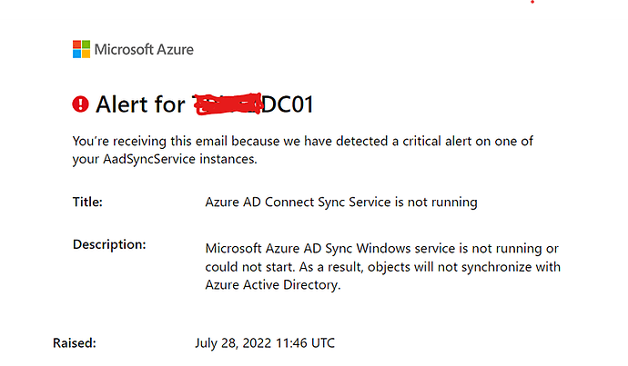 Azure AD Connect Sync Service is not running error - Software ...