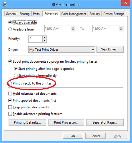 Branch Office Printing vs "Print directly to the printer" - Hardware ...