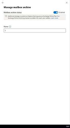 MS 365 Business Premium Exchange Online Archiving no Save Button - Microsoft - Spiceworks Community