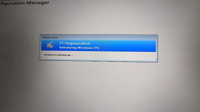 Sccm Boot Pxe Boot Just Reboots After Loading Software And Applications Spiceworks Community