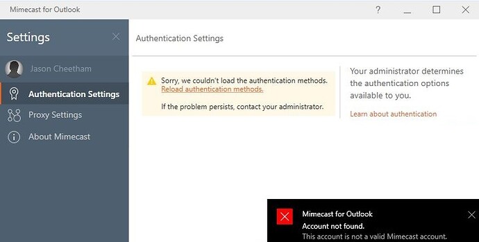 Mimecast Authentication Issues - Outlook 2010 - Software & Applications ...