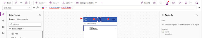 Not Able To Get Resetform To Work In Powerapps Cloud Computing And Saas Spiceworks Community
