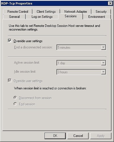 log out RDP disconnected users? - Software & Applications - Spiceworks Community