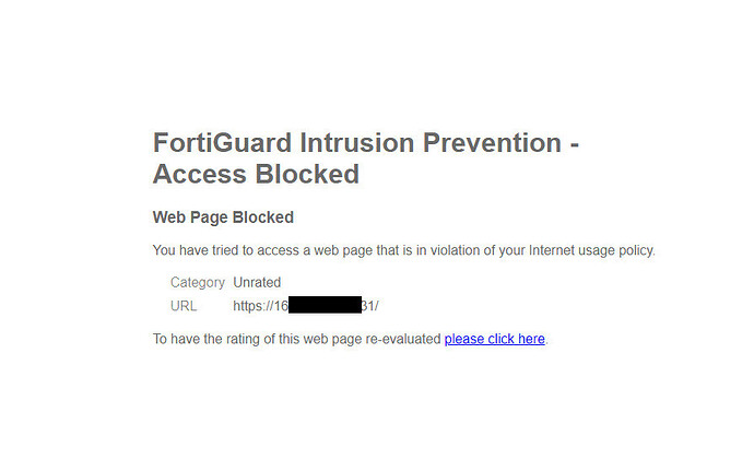 Fortinet - Web Filter Violation - Security - Spiceworks Community