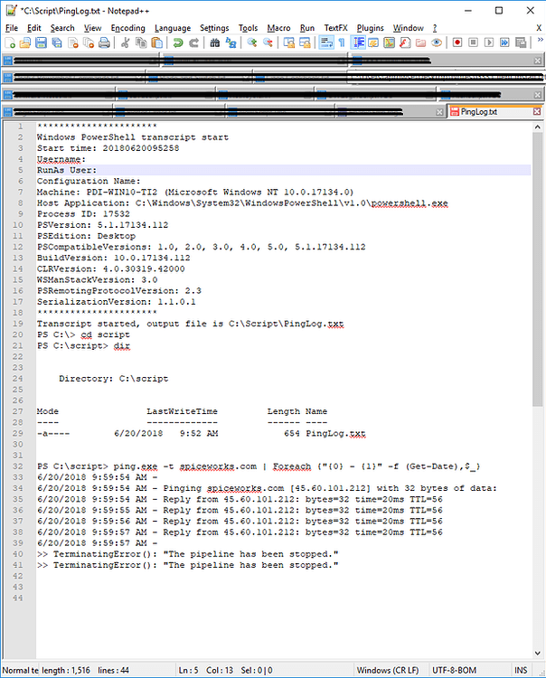 Ping with timestamp and log - Networking - Spiceworks Community