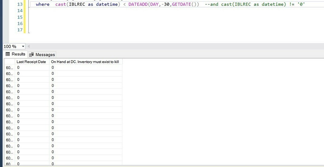 Get dates that are older than 30 dates from today - Databases & Queries ...