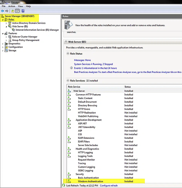 Securing Default IIS Site & Enabling Windows Authentication - Windows ... Securing Default IIS Site & Enabling Windows Authentication - Windows ...