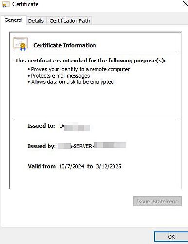 New NPS server; certificate chain issue? EAP method type 13 & error 0x54F - Software ...