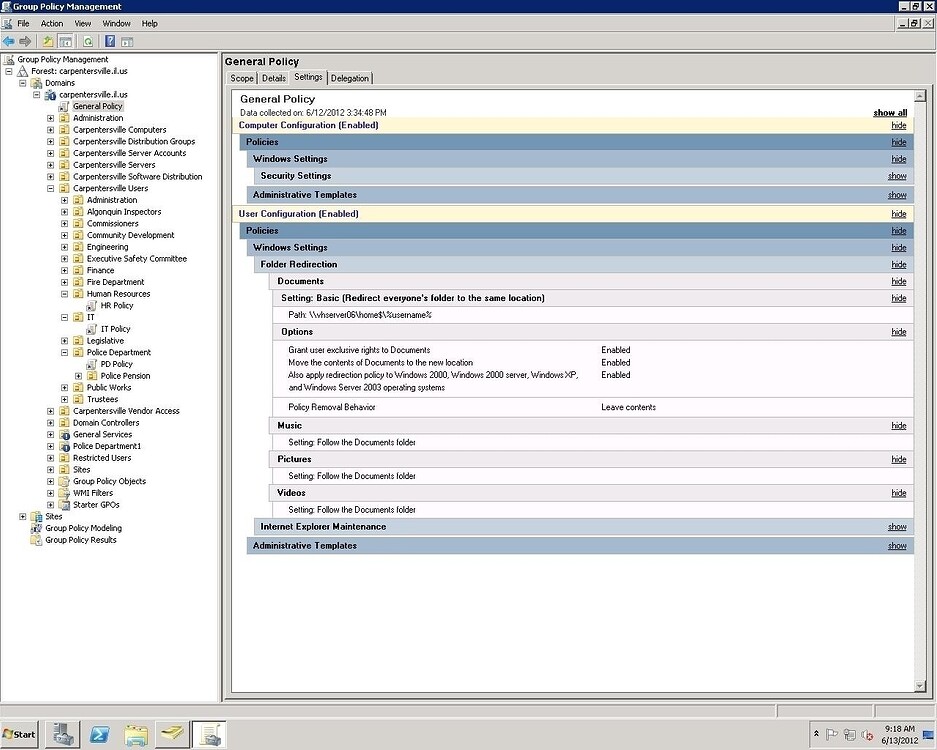 Trouble with folder redirection applying network locations to "my ...