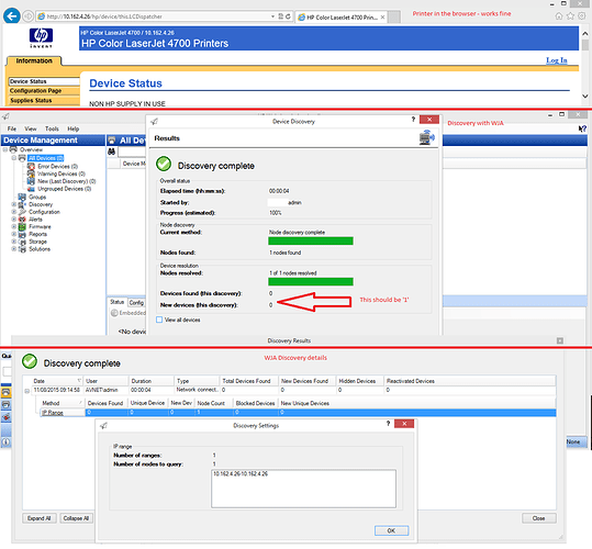HP Web Jetadmin is not discovering my printers - Hardware - Spiceworks ...