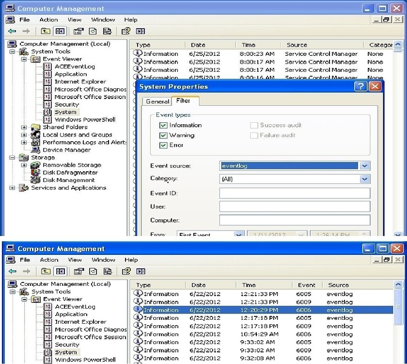 Event Log time when Computer Start up / boot up - Windows - Spiceworks Community
