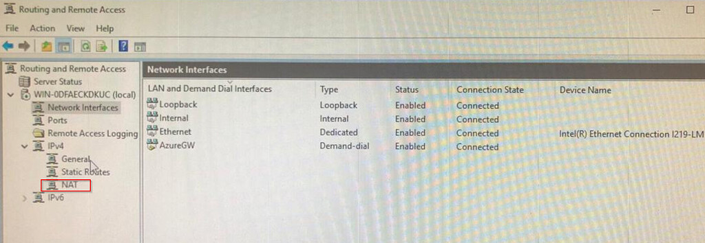 Azure S2S VPN Using RRAS Server - Cloud Computing & SaaS - Spiceworks Community