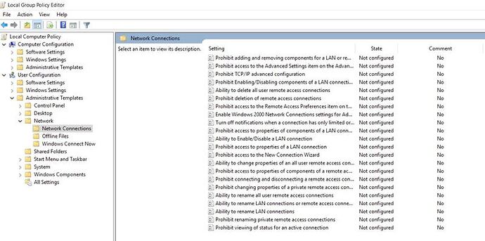 Allow user to enable/disable network adapter settings on Windows 10 - Software & Applications ...