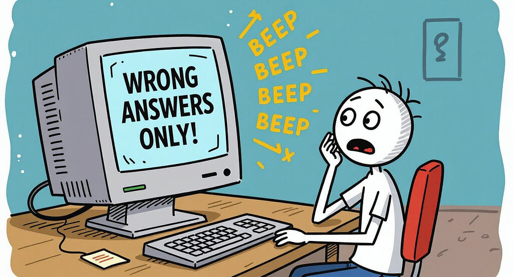 Wrong Answers Only: Why does the computer keep beeping at me ...