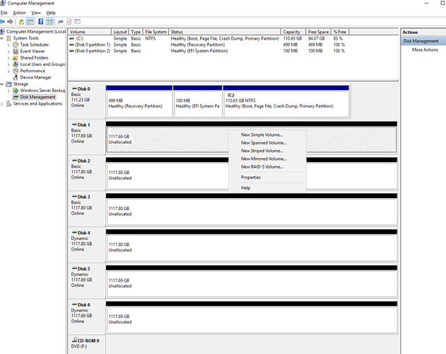 How to configure RAID10 in Windows 2019 Server? - Storage & SAN - Spiceworks Community
