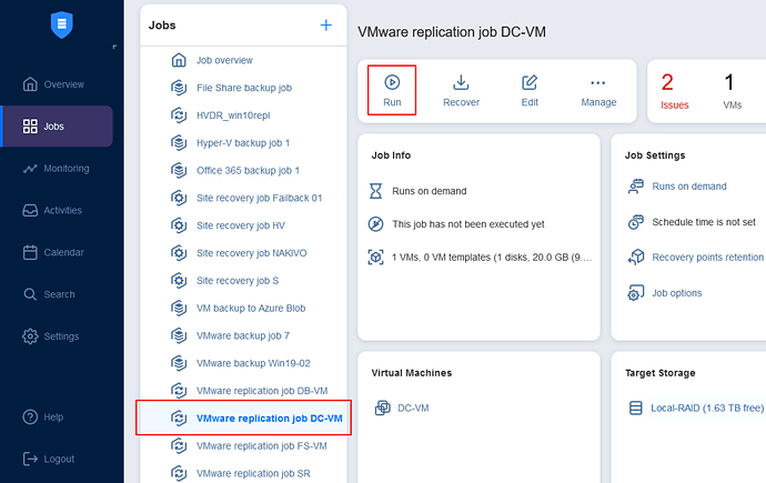 How to Create a VMware Replication Job. Step-by-step guide - Virtualization - Spiceworks Community