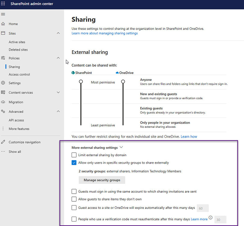 SharePoint External Sharing with another tenant - Software ...