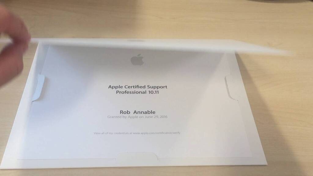 What it's like to receive an Apple Certificate - IT & Tech Careers - Spiceworks Community