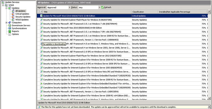 How to check download process in WSUS - Software & Applications - Spiceworks Community