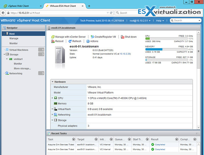 When opening a console of any VM in vSphere client, I get a black ...
